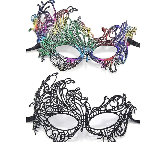 Accessories | 2 Pack Lace Gothic Masquerade Eye Mask Bundle Nwt | Poshmark